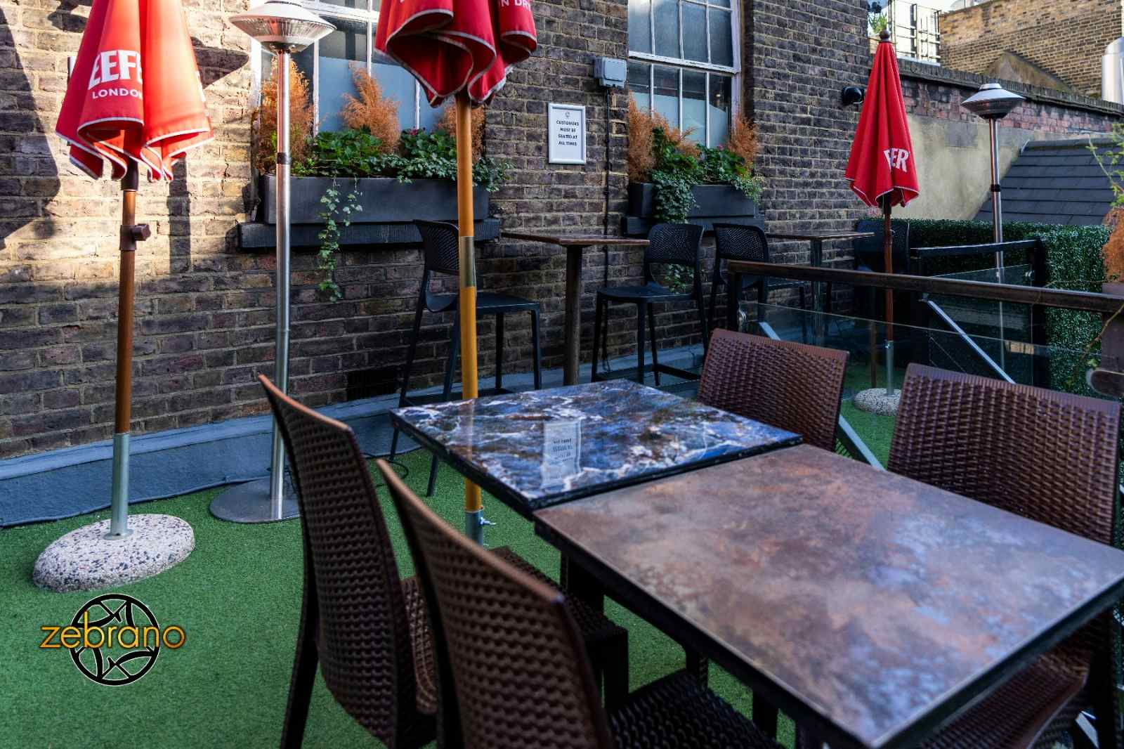 Hire Outdoor Roof Terrace, Zebrano Soho, London • HeadBox
