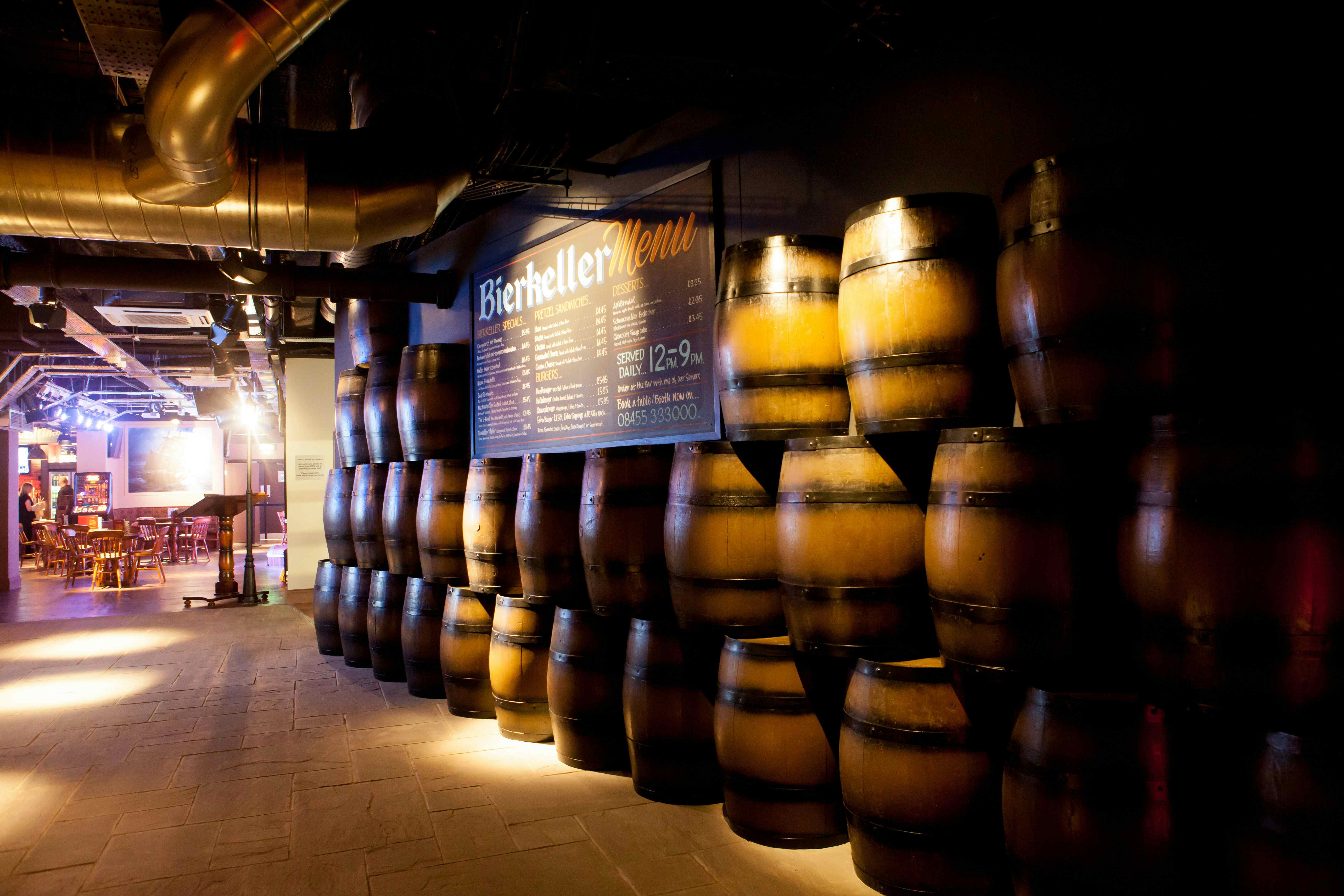Book Around The World Bar at The Bierkeller Entertainment Complex. A ...